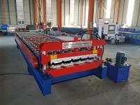 China 1050 type roofing panel trapezoidal shape rolling forming machine for sale