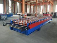 China 1050 type roofing panel trapezoidal shape rolling forming machine for sale