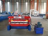 China 1050 type roofing panel trapezoidal shape rolling forming machine for sale