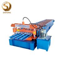 China automatic cheap trapezoidal PPGL wall and roof sheet making roll forming machine for sale