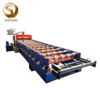 China Colored Steel Profile Glazed Tile Metal Panel Roofing Forming Machine 0.3-1.0mm Thickness 3-4 m/min Speed for sale
