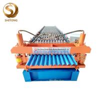 China double layer roofing sheet  roll forming making machine with price for sale