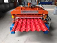 China 960 Model Automatic Profile Roof Tile Roll Forming Machine - 1200mm Width, 3-4 m/min Speed, 7.5 kW Power for sale