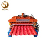 China 960 galvanized step tile metal roofing sheet roll forming machine for sale