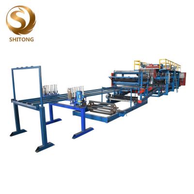 China plc controlled rock wool steel eps sandwich panel rolling making forming machine for sale