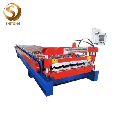 Китай aluminium  traprzoidal section sheet cold roll forming machines 1050 продается