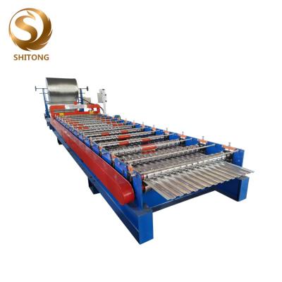 Китай Plc control cold metal trapezoidal sheet steel  roll forming machine продается
