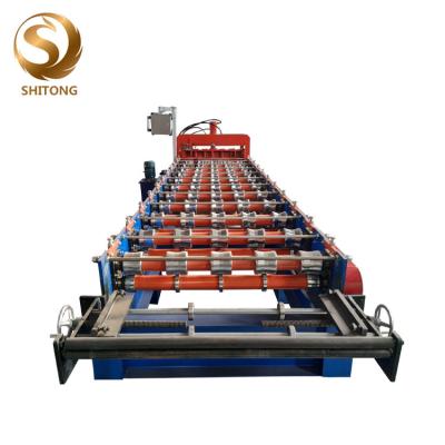 Chine colorez automatiquement le petit pain en acier vitré par bambou de tuile formant la porcelaine de machine à vendre