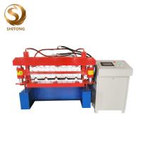 China Computer control color steel tile double layer roll forming machine for sale