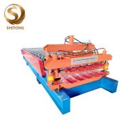 China double layer  roofing  steel  profile sheet  making machine with lamination for sale