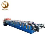 China double layer  roofing  steel  profile sheet  making machine with lamination for sale