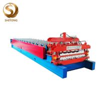 China double layer  roofing  steel  profile sheet  making machine with lamination for sale