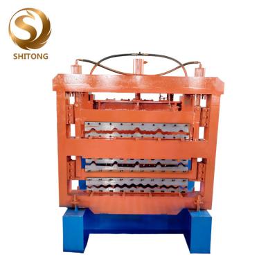 Китай Aulminum three layer steel  roll forming machine for  roofing and wall sheet продается