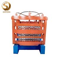 China PLC Controlled Three-Layer Roofing Sheet Roll Forming Machine 1220mm Width 20-25m/min Speed for sale