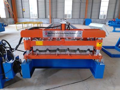 China 1000 model aluminium trapezoidal roofing sheet colored roll forming machine for sale