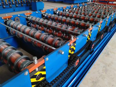 China 1000 model aluminium trapezoidal roofing sheet colored roll forming machine for sale