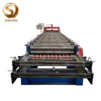 China new design double layer roofing panel glazed tile press machine for sale