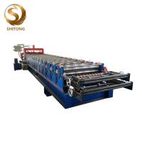 China new design double layer roofing panel glazed tile press machine for sale