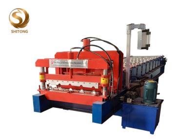 Китай glazed galvanized roofing sheet metal tile roll forming manufacturing machine продается