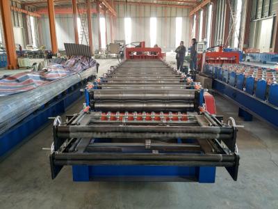 China new type double layers roof panel roll forming machine made in China for sale