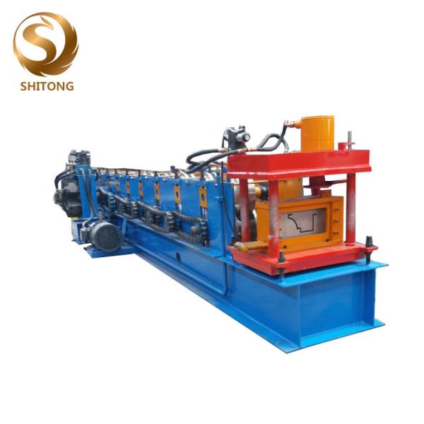 aluminum color steel rain gutter cold roll forming machine manufacture