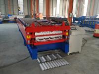 China 762-760 model double deck galvanized roofing sheet roll forming machine for sale