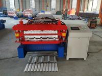 China 762-760 model double deck galvanized roofing sheet roll forming machine for sale