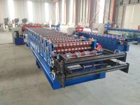 China 762-760 model double deck galvanized roofing sheet roll forming machine for sale