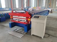 China 762-760 model double deck galvanized roofing sheet roll forming machine for sale