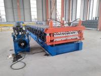 China 835-840 model aluminium double layer trapezoidal colored  sheet profile roll forming machine for sale