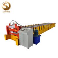 China Automatic Cold Rolled Metal Floor Deck Tile Making Machine - 0.8-1.2mm Thickness, 720mm Efficiency Width for sale