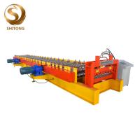 China Automatic Cold Rolled Metal Floor Deck Tile Making Machine - 0.8-1.2mm Thickness, 720mm Efficiency Width for sale
