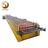 China Automatic Cold Rolled Metal Floor Deck Tile Making Machine - 0.8-1.2mm Thickness, 720mm Efficiency Width for sale