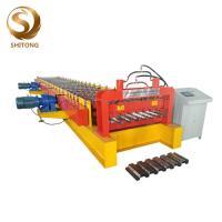 China Automatic Cold Rolled Metal Floor Deck Tile Making Machine - 0.8-1.2mm Thickness, 720mm Efficiency Width for sale