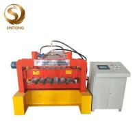China Automatic Cold Rolled Metal Floor Deck Tile Making Machine - 0.8-1.2mm Thickness, 720mm Efficiency Width for sale