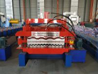 China 868-836 model double layer roofing colored corrugated sheet  cold roll forming making machine for sale