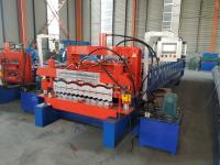 China 868-836 model double layer roofing colored corrugated sheet  cold roll forming making machine for sale
