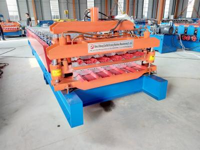 China 950-1000 model double layer colored roll forming machine for roofing and wall sheet for sale