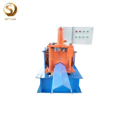 China Good quality color coated steel roof ridge cap roll forming machine for sale