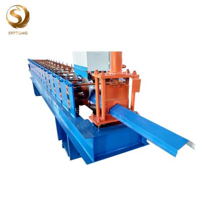 China Good quality color coated steel roof ridge cap roll forming machine for sale