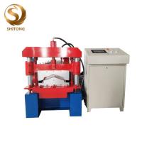 China Ppgi valley gutter round roofing ridge roll forming machine ridge cap machine for sale
