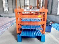 China Three-Deck Galvanized Steel Sheet Roll Forming Machine 1000mm Width 7.5kW Power for GI PPGI PPGL Materials for sale