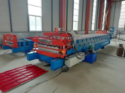China metal roofing steel sheet double layer roll forming machine for sale