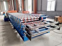 China metal roofing steel sheet double layer roll forming machine for sale