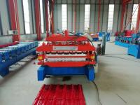 China metal roofing steel sheet double layer roll forming machine for sale