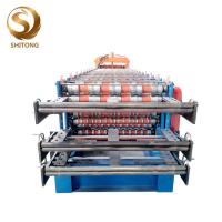 China Full Automatic Three Layer Metal Steel Sheet Making Machine 1000mm Width 7.5kW Power for GI PPGI PPGL Materials for sale