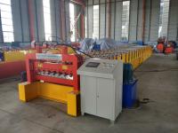 China Automatic Floor Decking Plate Colored Steel Sheet Cold Roll Forming Machine 22KW 20-25m/min Production for sale