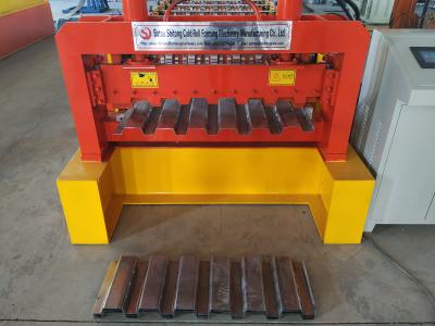 China la hoja de acero del alminium de la placa del decking del piso lamina la formación de la máquina en venta