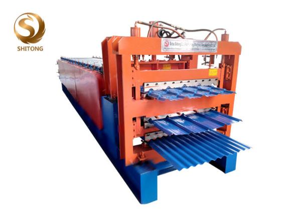 Aluminum full automatic three layer roll forming machine