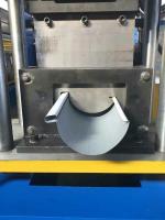 China Half Round Rain Gutter Cold Steel Roll Forming Machine 0.7-1.2mm Thickness 11KW Hydraulic Power for sale